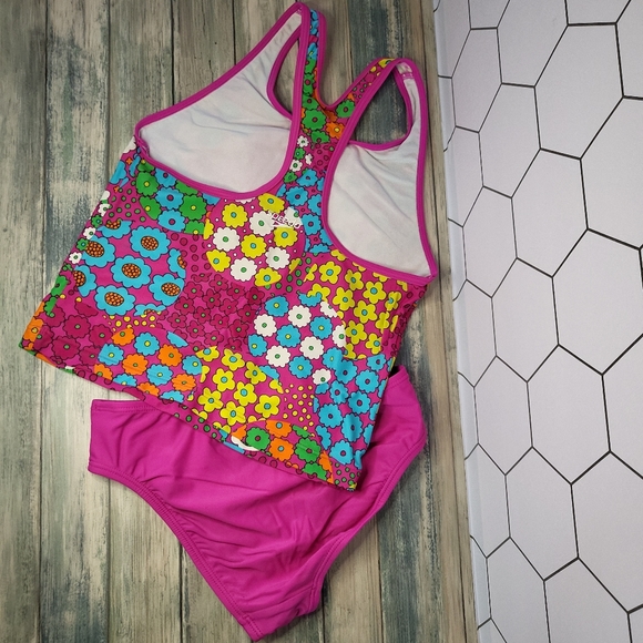 Speedo | Swim | Speedo 2 Piece Racerback Tankini 7s Floral Motif | Poshmark